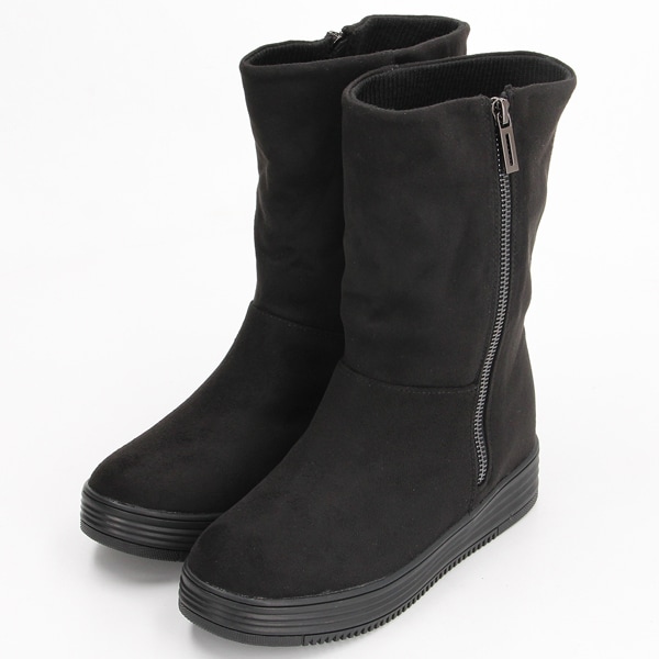 ムーム（MOOM）/アウトサイドファスナー2WAYミドルブーツ