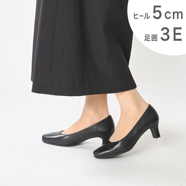 イング（シューズ）（ing）/【マイナビ掲載】【3E】スクエアトゥパンプス