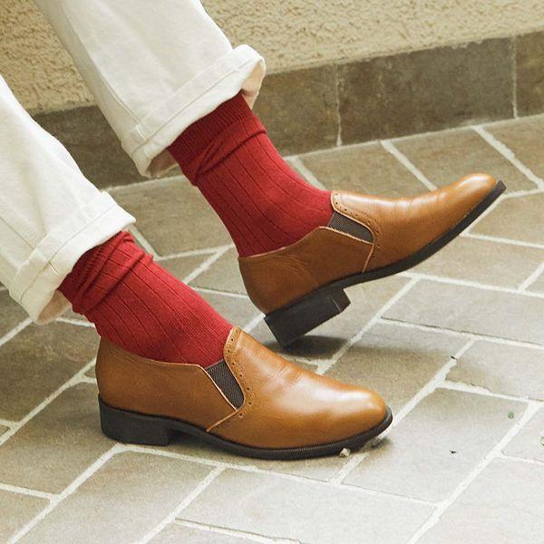 イング（シューズ）（ing）/レザースリップオンシューズ