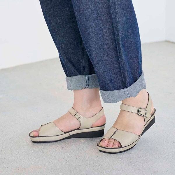 イング（シューズ）（ing）/【WEB限定】ウエッジヒールレザーサンダル