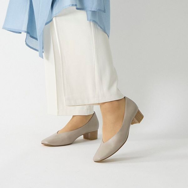 イング（シューズ）（ing）/【WEB限定】【レイン対応】スクエアトゥVカットパンプス
