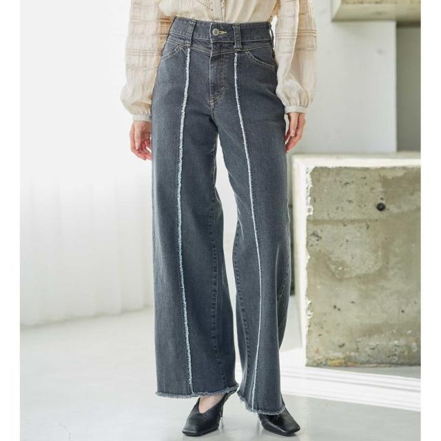 サムシング（SOMETHING）/SOMETHING LISAフリンジワイドデニムパンツ