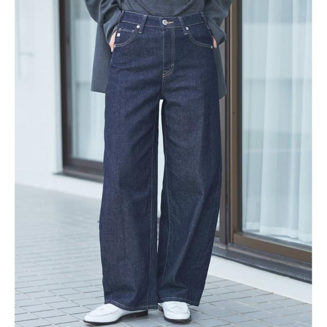 サムシング（SOMETHING）/SOMETHING HANAカーブテーパードデニムパンツ