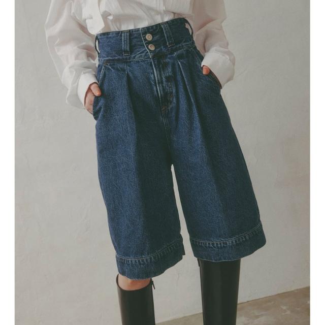 サムシング（SOMETHING）/atelier SOMETHING TLEB HALF PANTS/アトリエサムシングデニムハーフパ
