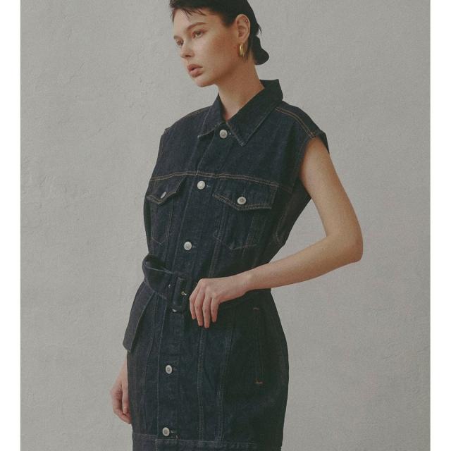 サムシング（SOMETHING）/atelier SOMETHING BELTED DENIM JACKET/アトリエサムシングベルテ