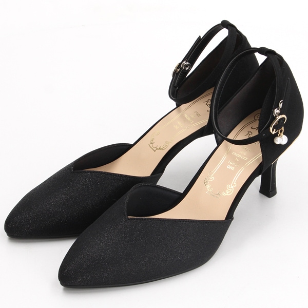 メタルルージュ（l Rouge）/【日本製】ポインテッドリボンセパレートパンプス