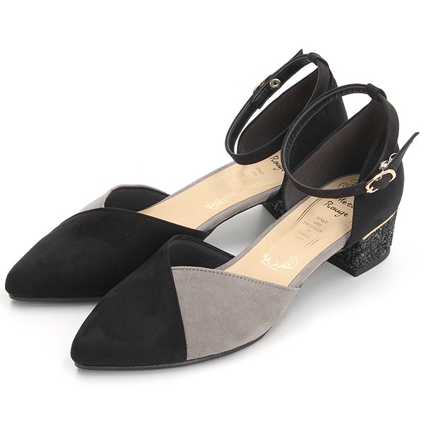 メタルルージュ（l Rouge）/【25秋冬新作】【日本製】コンビカラーセパレートパンプス