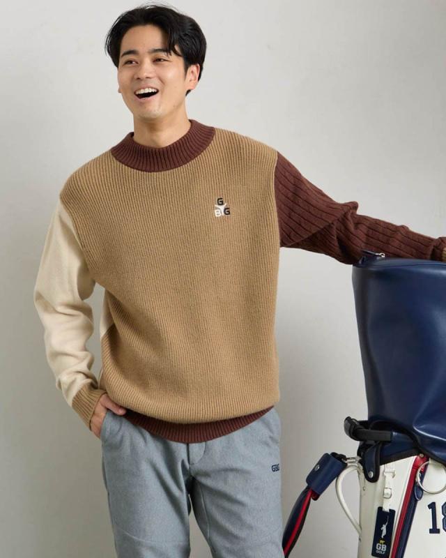 ゴールデンベア（GOLDENBEAR）/SPIKE ハイネックニット　【GBGOLF】