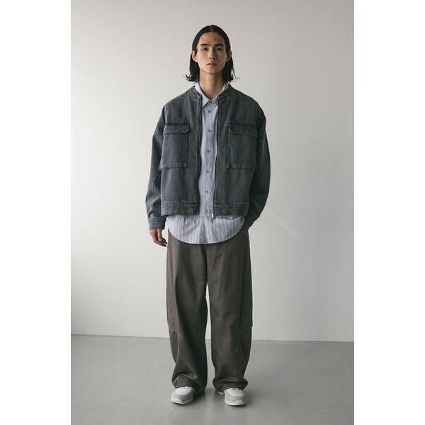 スタイルミキサー（STYLEMIXER）/ノーカラーデニムジャケット