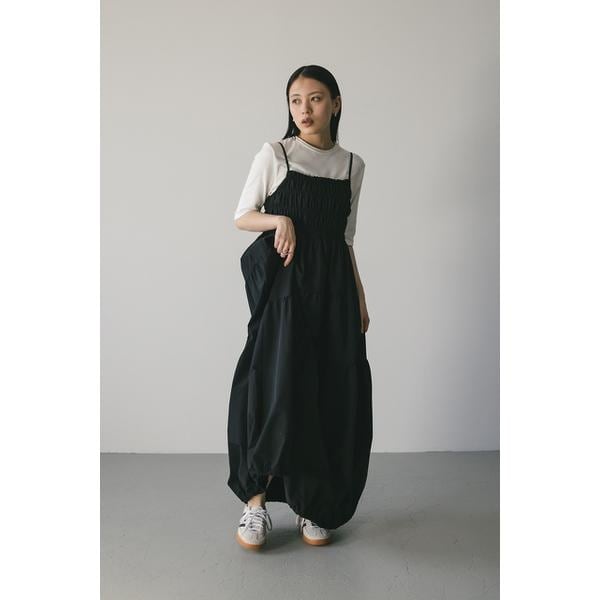 スタイルミキサー（STYLEMIXER）/シャーリングバルーンキャミワンピース