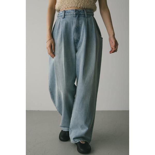 スタイルミキサー（STYLEMIXER）/タックワイドルーズデニム