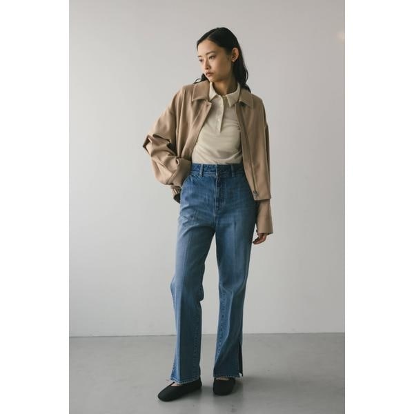 スタイルミキサー（STYLEMIXER）/ヘムスリットストレートデニムパンツ