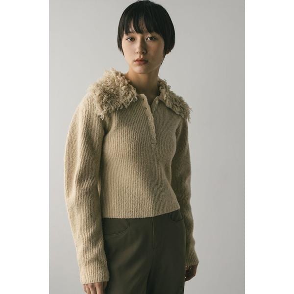 スタイルミキサー（STYLEMIXER）/ループカラーニットトップ