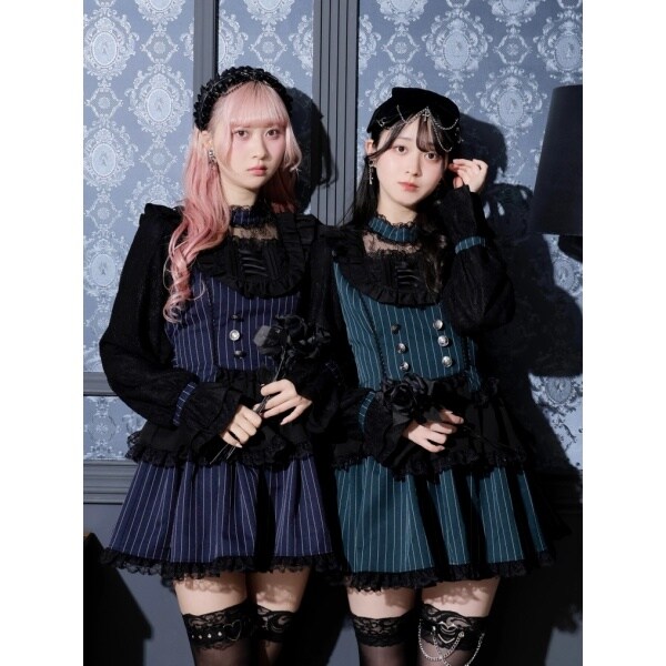 ノエミー（NOEMIE）/ゴシックチョーカーレースアップヨークセットアップ