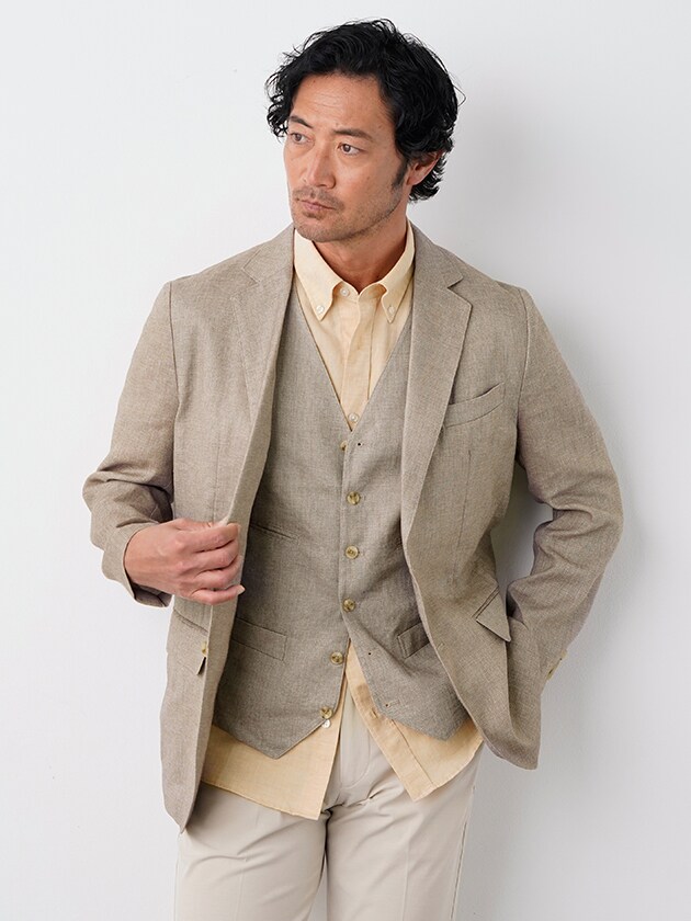 エレメント オブ シンプルライフ/リネンパナマジャケット