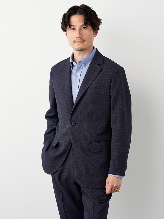 エレメント オブ シンプルライフ（element of SIMPLE LIFE）/ウールライクバーズアイジャケット/セットアップ対応