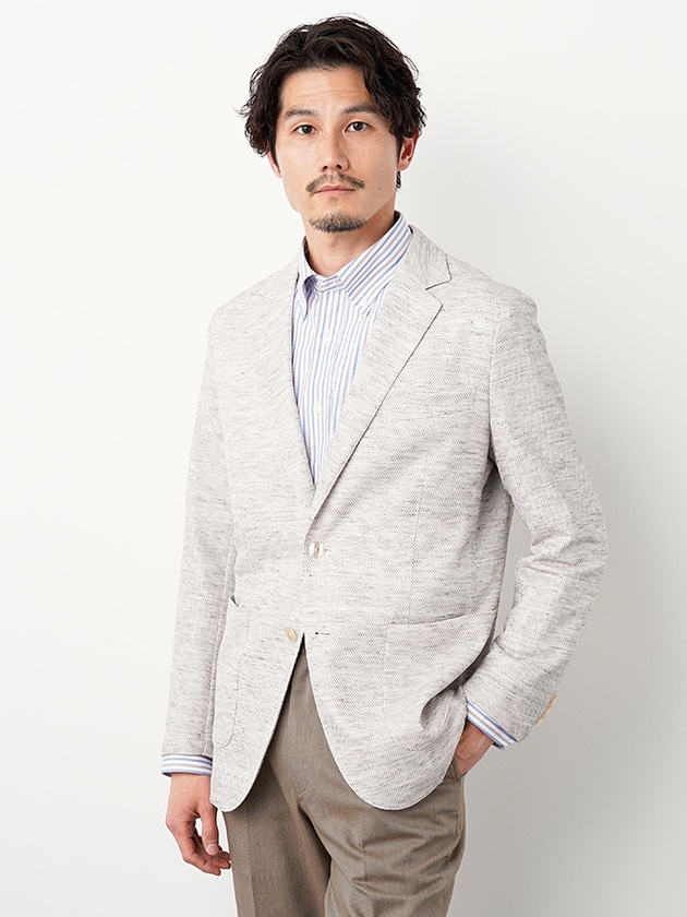 エレメント オブ シンプルライフ（element of SIMPLE LIFE）/リネントップジャージジャケット