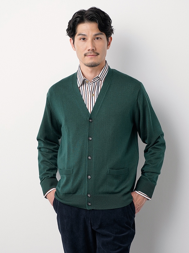 エレメント オブ シンプルライフ（element of SIMPLE LIFE）/ウォッシャブルニットカーディガン