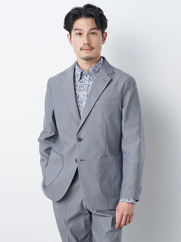 エレメント オブ シンプルライフ（element of SIMPLE LIFE）/マイクロヘリンボンストレッチジャケット