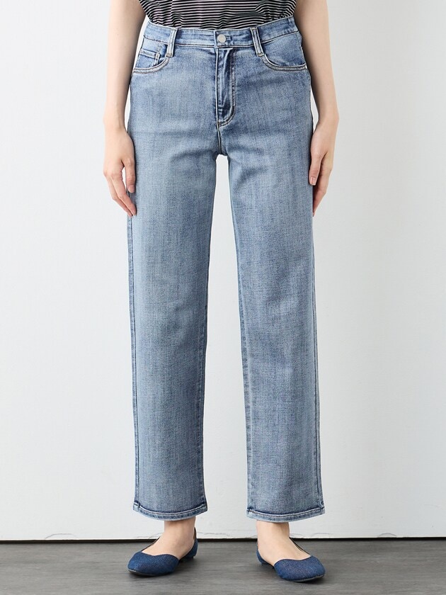 エレメント オブ シンプルライフ（element of SIMPLE LIFE）/ソフトストレッチデニムストレートパンツ