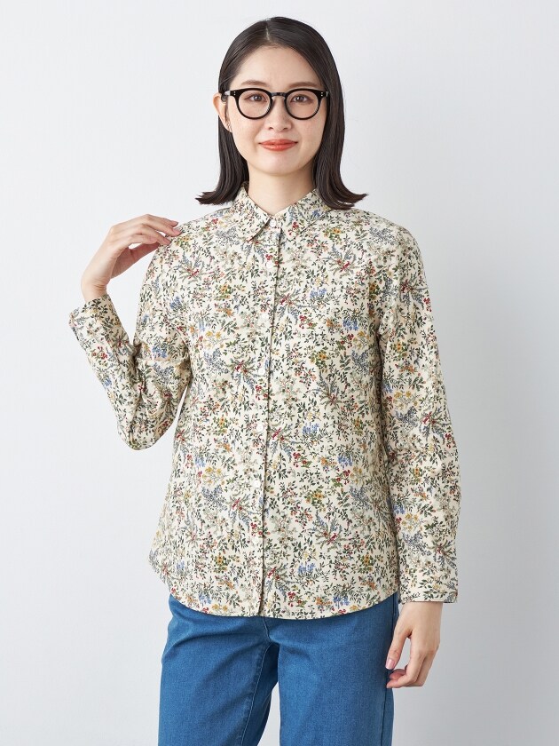 エレメント オブ シンプルライフ（element of SIMPLE LIFE）/コール天ネイチャーモチーフブラウス