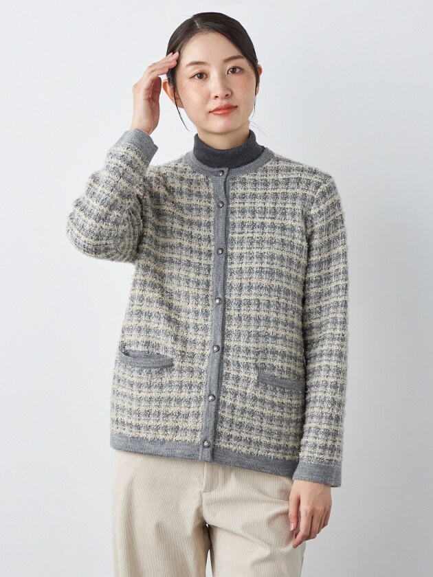 エレメント オブ シンプルライフ（element of SIMPLE LIFE）/ツィードニットカーディ