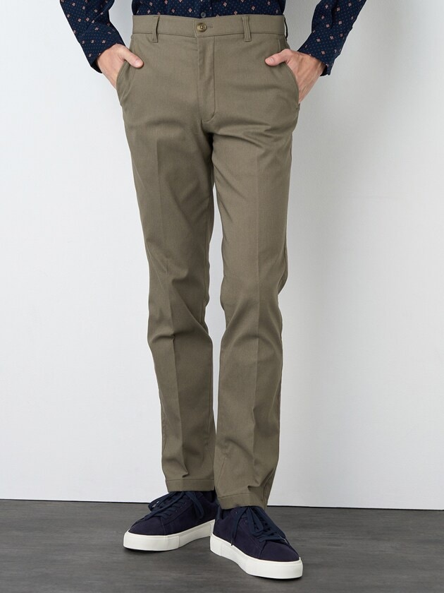 エレメント オブ シンプルライフ（element of SIMPLE LIFE）/甘やかしブロークンツイル裏起毛パンツ