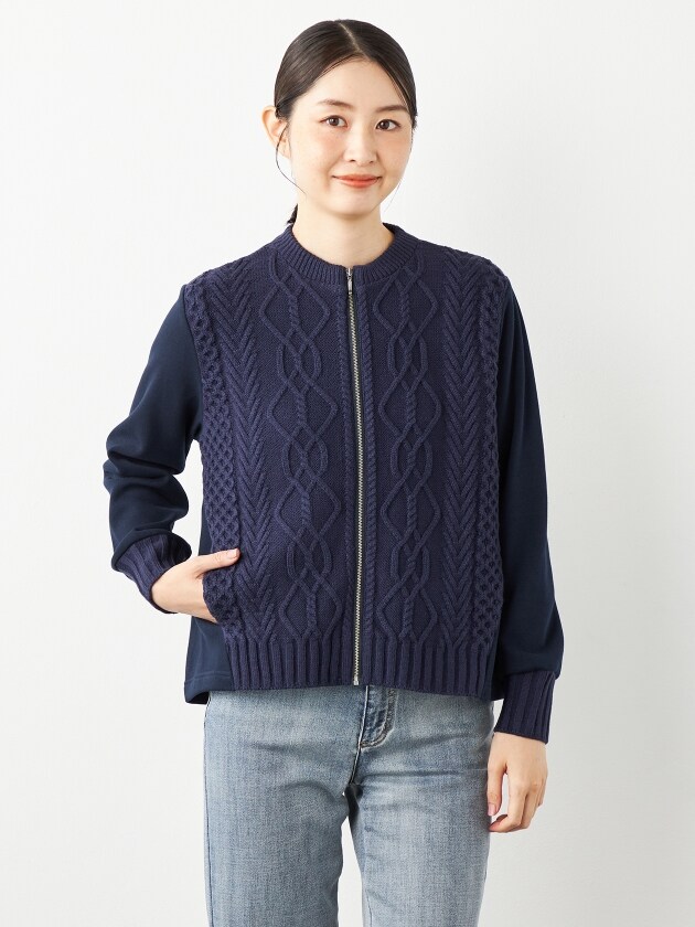 エレメント オブ シンプルライフ（element of SIMPLE LIFE）/ニットドッキングブルゾン