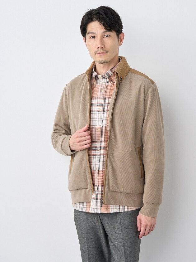 エレメント オブ シンプルライフ（element of SIMPLE LIFE）/コットンライクピケドンキーカラーフルジップ