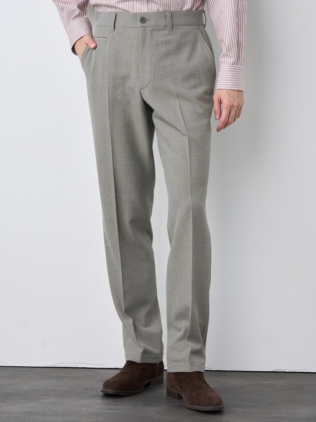 【NEW】エレメント オブ シンプルライフ（element of SIMPLE LIFE）/カルゼソフトドビーストレートスラックス