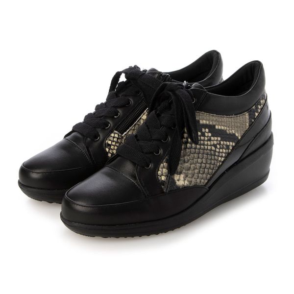 アトリエ（Atelier）/【3E】異素材コンビウエッジソールスニーカー