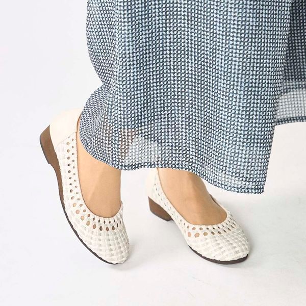 アトリエ（Atelier）/24春夏新作 【3E】ウェッジソールメッシュパンプス