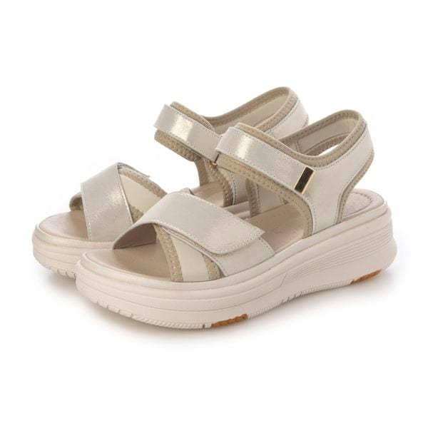 アトリエ（Atelier）/【3E】【軽量】ストレッチ素材クロスベルトスポーツサンダル