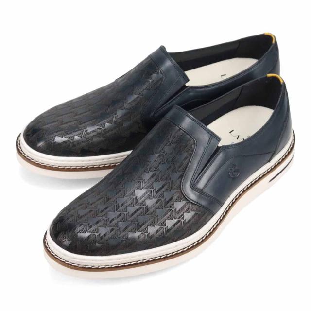 ランバン オン ブルー（LANVIN en Bleu）/LANVIN en Bleu  オンブルーシグネチャーロゴ レザースリッポンレザースニーカー