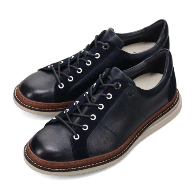 ランバン オン ブルー（LANVIN en Bleu）/LANVIN en Bleu　レースアップコンビネーションスニーカー