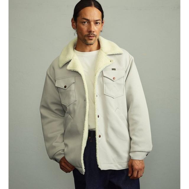 ラングラー（Wrangler）/【ユニセックス】【秋冬】 レザーライク ボアランチコート