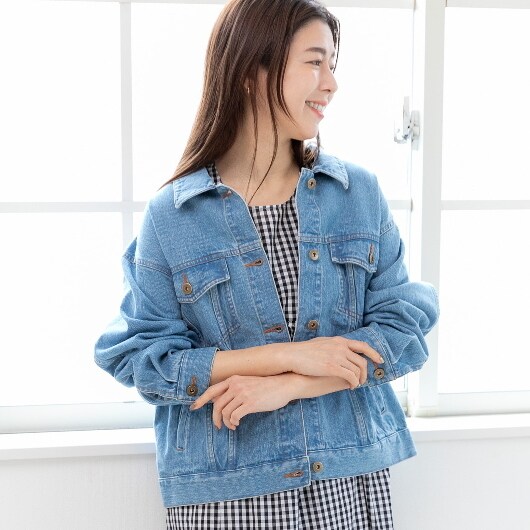 プレフェリール（PREFERIR）/デニムジャケット Gジャンオーバーサイズ