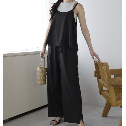 プレフェリール（PREFERIR）/フレアーキャミソール＋ワイドパンツ　2点セット