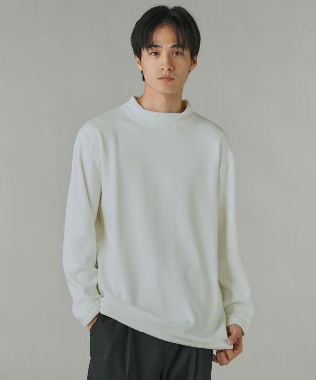 スプートニクス（SPUTNICKS）/＜Upscape Audience＞日本製ボンバーヒート爆暖裏起毛長袖モックネックカットソー