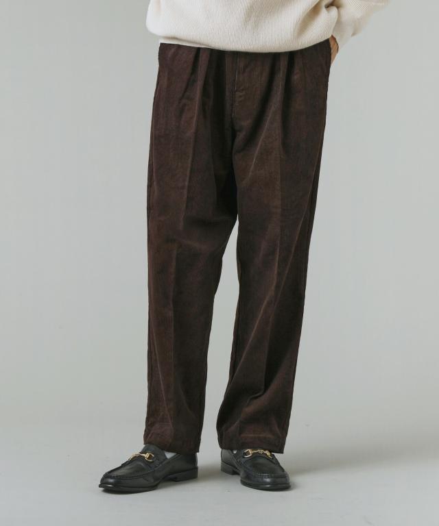 スプートニクス（SPUTNICKS）/14W（ウェール） コットンコーデュロイ2タック イージーワイドパンツ