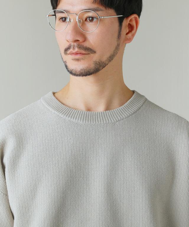 スプートニクス（SPUTNICKS）/リラックスフィット鹿の子編みクルー