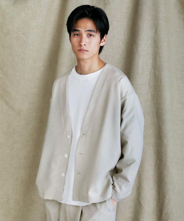 スプートニクス（SPUTNICKS）/【日本製】Naturemier TECHリネンライクトロピカルノーカラージャケット