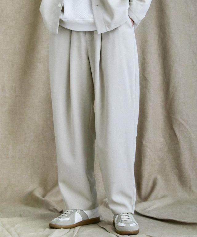 スプートニクス（SPUTNICKS）/【日本製】Naturemier TECHリネンライクトロピカル1タックワイドイージーパンツ