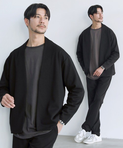 スプートニクス（SPUTNICKS）/【セットアップ 2点セット】ダブルジャージーノーカラーorテーラードジャケット ＆イージーテーパード