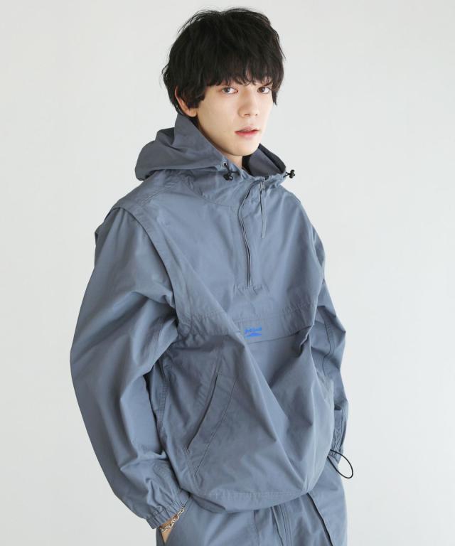 スプートニクス（SPUTNICKS）/コットンナイロン　袖着脱2WAYアノラックパーカー