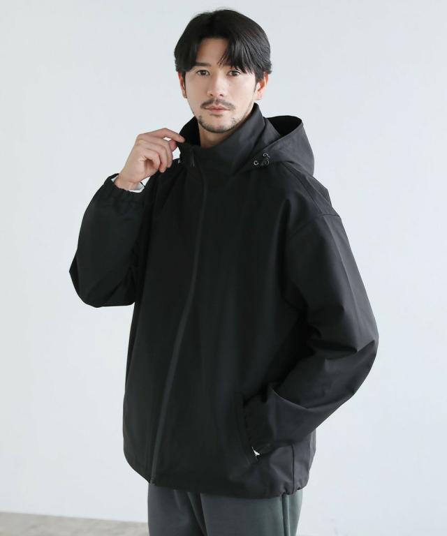 スプートニクス（SPUTNICKS）/〈防風/透湿/撥水/止水ジップ〉3レイヤー2wayスタンドネックジャケットフード収納可能