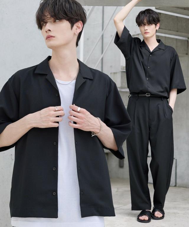 アストロノミー（ASTRONOMY）/【セットアップ 3点セット】防シワ接触冷感シャツ+タンクトップ+ワイドパンツ