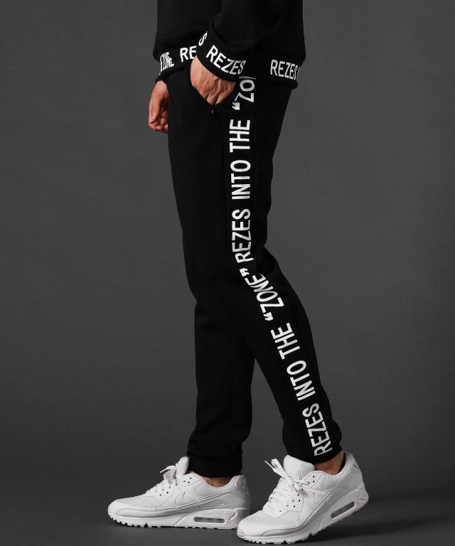 レジェス（REZES）/ストレッチポンチ細身サイドプリントパンツ