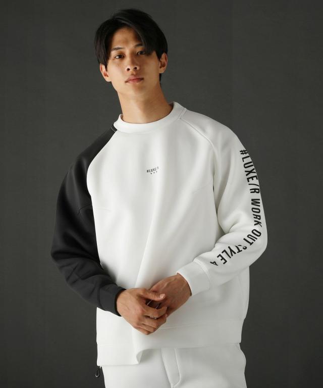 レジェス（REZES）/＜LUXE/R＞スポンジボンディングハイネック袖配色プルオーバー