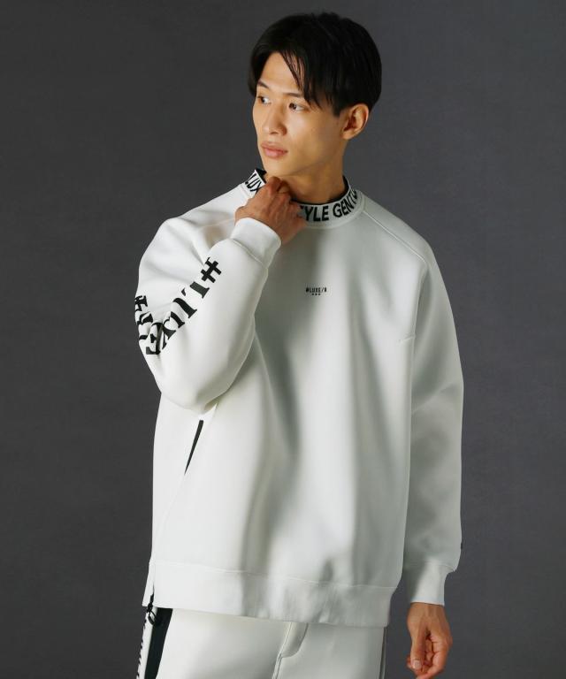 レジェス（REZES）/＜LUXE/R＞スポンジボンディングサイド止水ジップジャガードリブハイネックプルオーバー